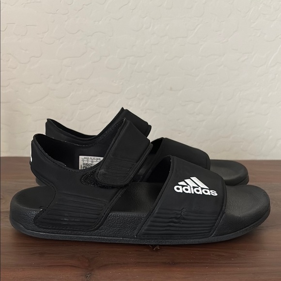 adidas | Shoes | Adidas Black Sandals With Adjustable Straps 3 | Poshmark